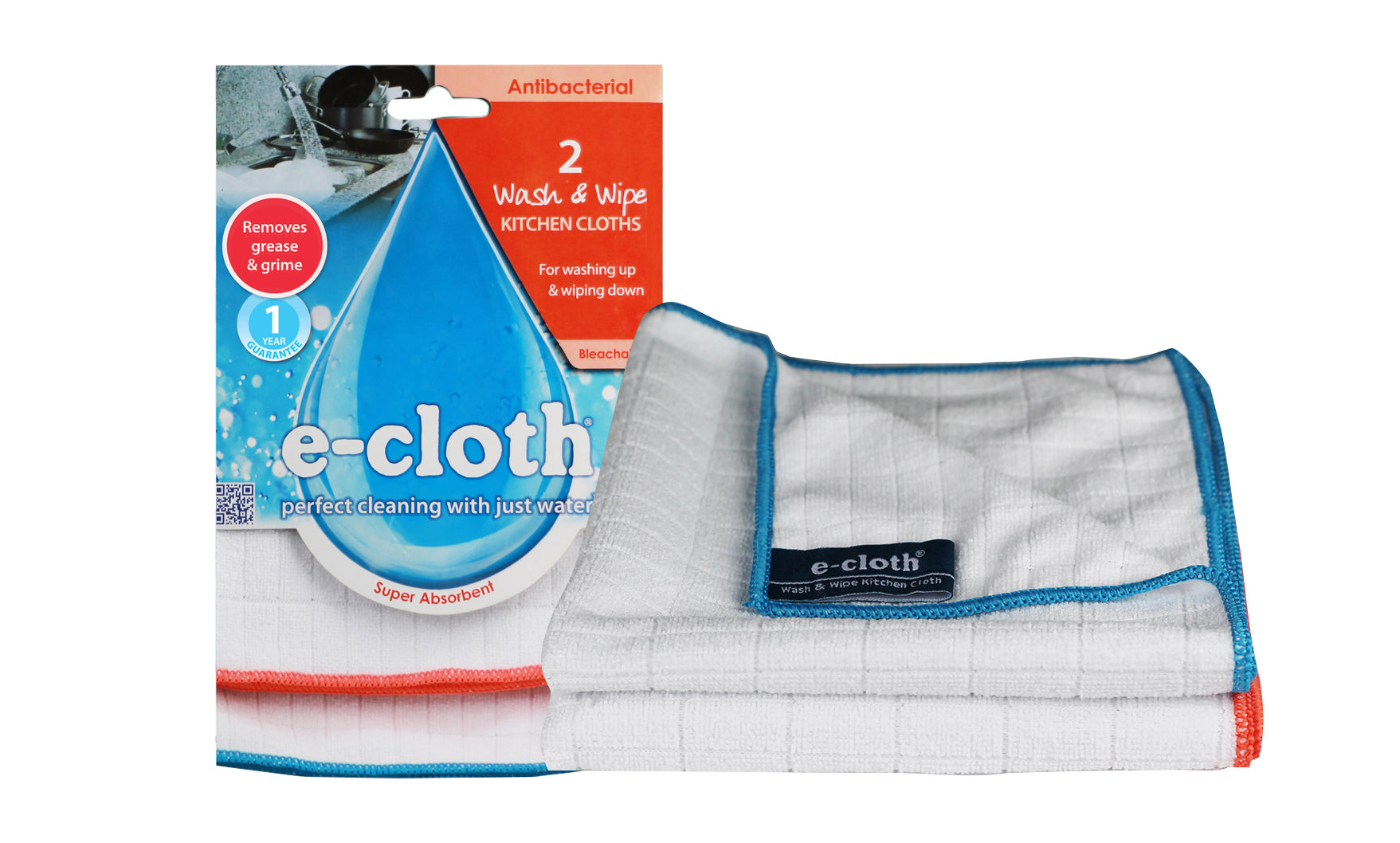 Wash & Wipe Kitchen Cloths - Twin Pack | Hospitality Connect